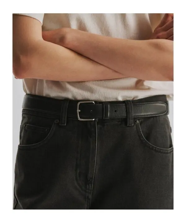 THE ROW Slim Leather Belt