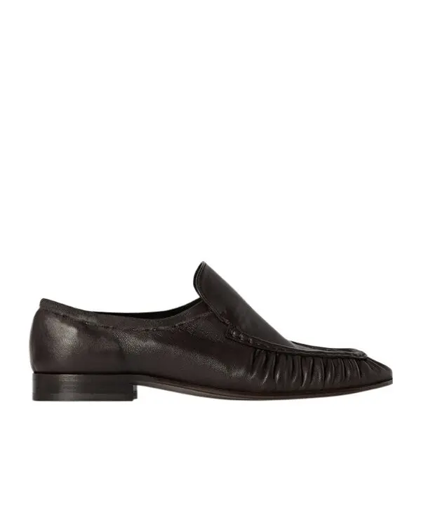 THE ROW Moccasin Casual - Lacquer Brown