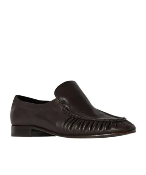 THE ROW Moccasin Casual - Lacquer Brown