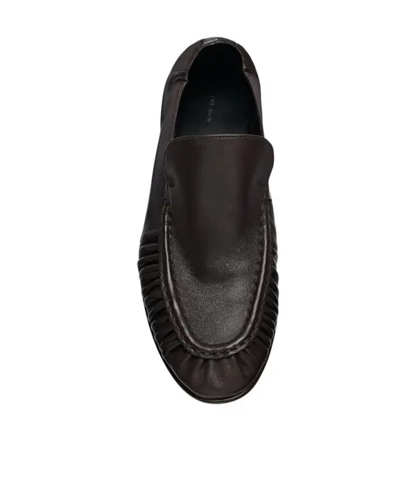 THE ROW Moccasin Casual - Lacquer Brown
