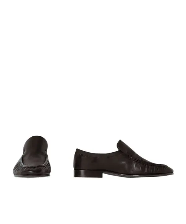 THE ROW Moccasin Casual - Lacquer Brown