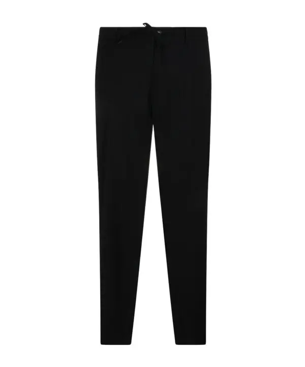 Canali Drawstring Waist Pants With Button Detailed Back Pocket