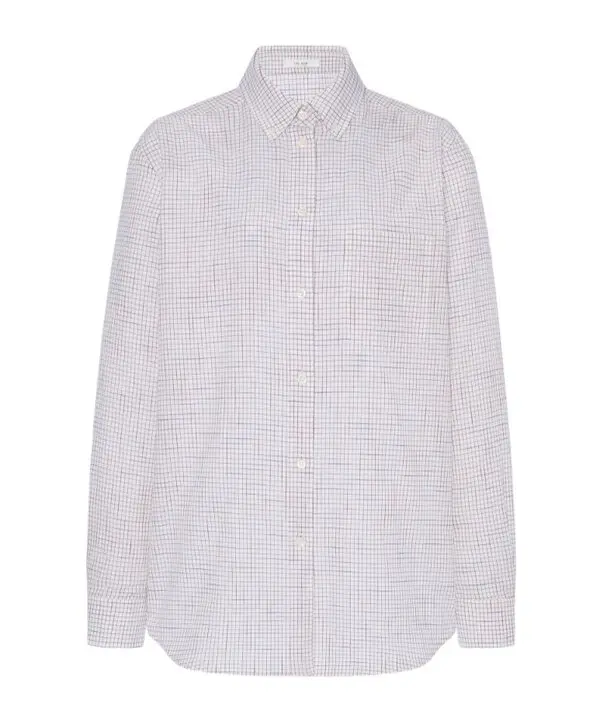 THE ROW Dalan Checked Cotton Button-up Shirt
