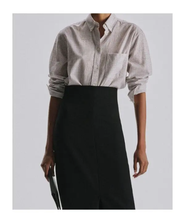 THE ROW Dalan Checked Cotton Button-up Shirt