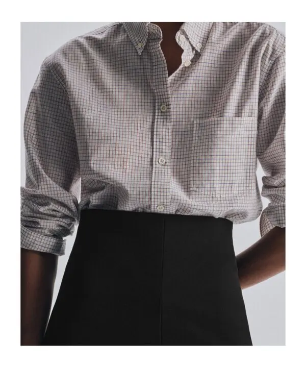 THE ROW Dalan Checked Cotton Button-up Shirt