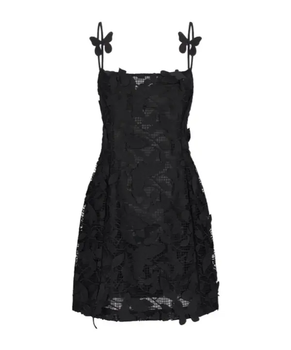 Blumarine Macramé Lace Mini Dress