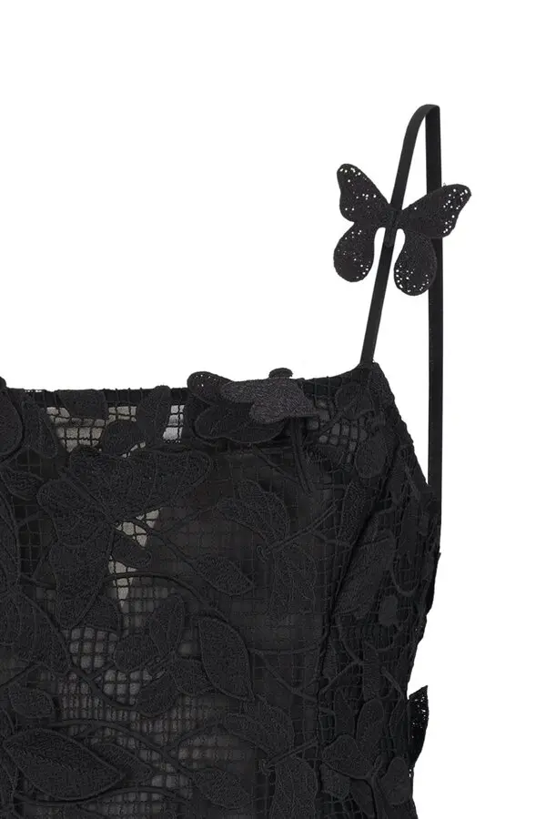 Blumarine Macramé Lace Mini Dress