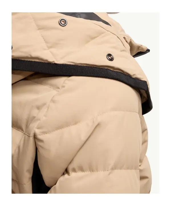 Moncler Lamoura Hooded Shearling-trimmed Down Ski Jacket