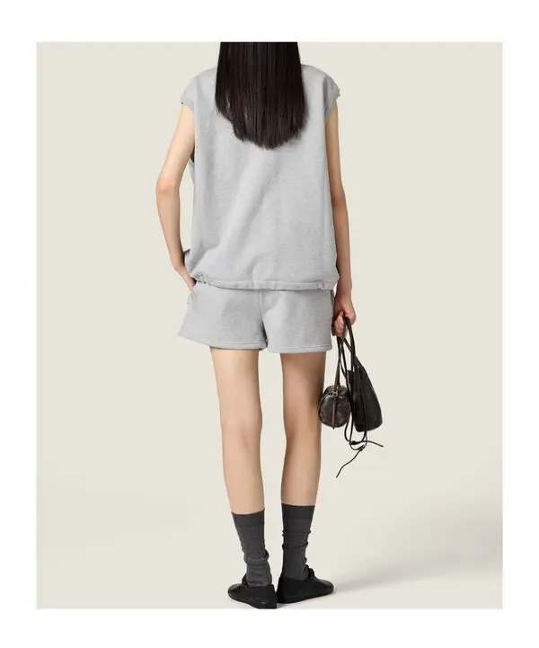 Miu Miu Zip-up Drawstring Gilet