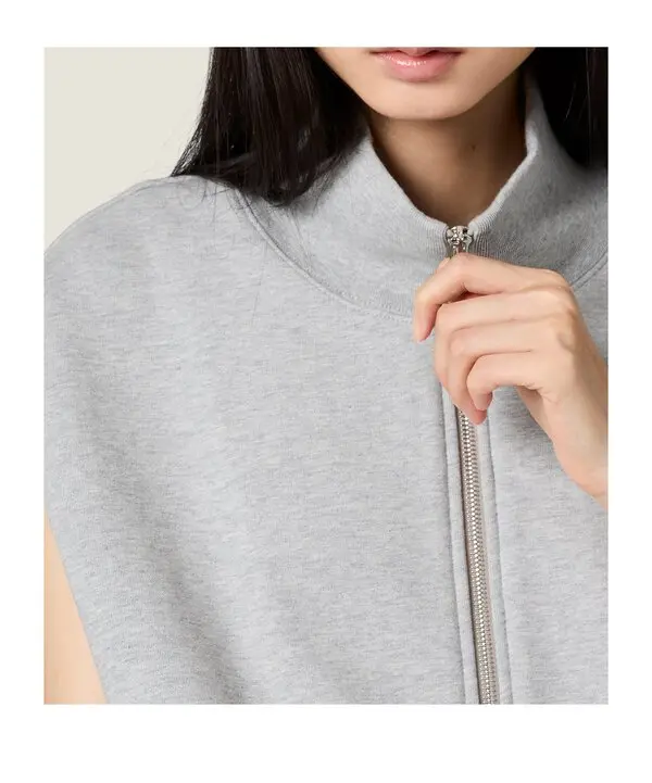 Miu Miu Zip-up Drawstring Gilet