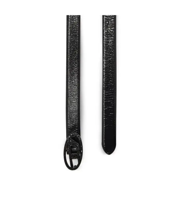 DIESEL® Oval D Logo Buckle Belt