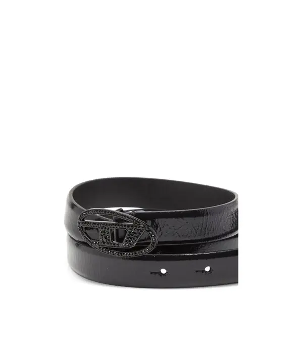 DIESEL® Oval D Logo Buckle Belt
