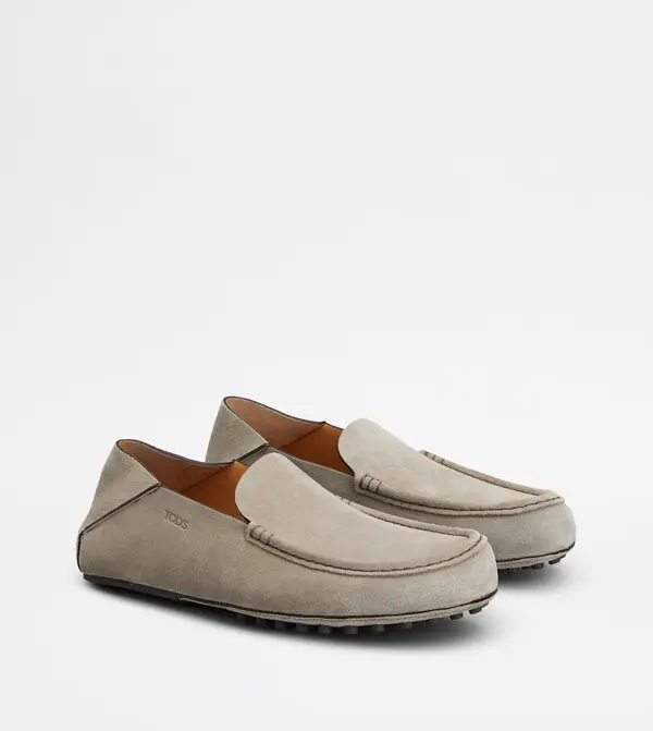 TOD'S Suede Slipper Loafers