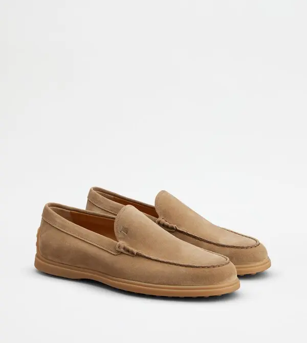 TOD'S Suede Slipper Loafers