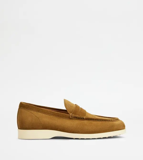 TOD'S Suede Loafers - Brown