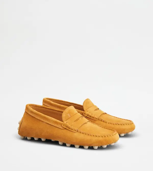 TOD'S Gommino Bubble Loafers In Suede