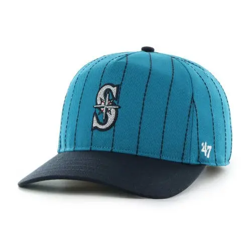 '47 X Rawlings /navy Seattle Mariners Pinstripe Hitch Adjustable Hat