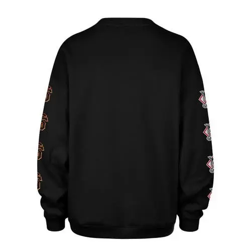 '47 47 San Francisco Giants Distressed Graphic Oversized Sweatshirt