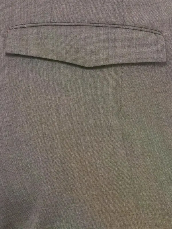 PT TORINO Pressed Crease Turn-up Trousers - Brown