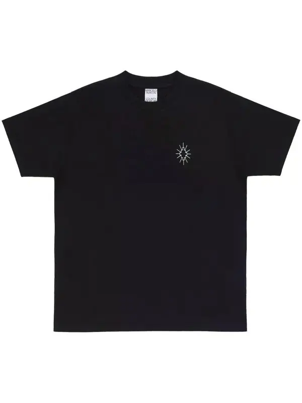COUNTY OF MILAN Eclipse Cross-print Cotton T-shirt