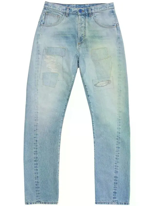 COUNTY OF MILAN Bleached Straight-leg Jeans