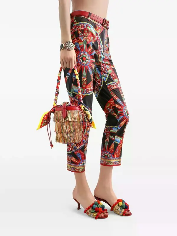Dolce & Gabbana Raffia Capri Bucket Bag