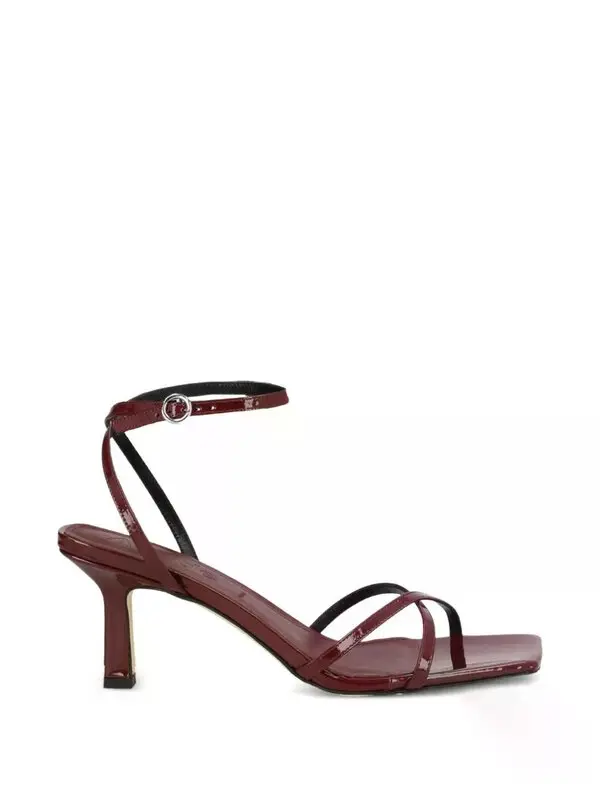 AeydĒ Maevve Patent Leather Sandals - Red