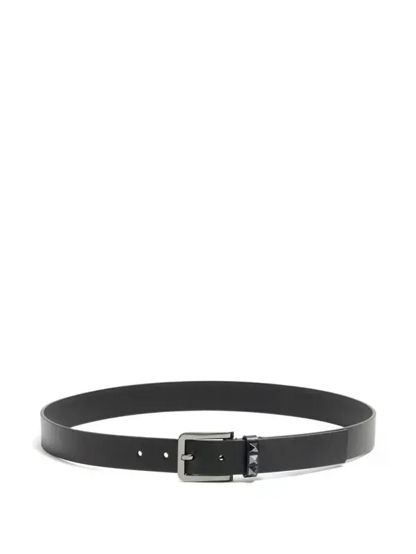 Valentino Garavani Rockstud Calfskin Belt - Black