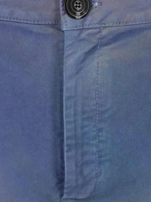 NAMACHEKO Leather-patch Turn-up Trousers