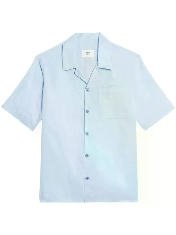 AMI Paris Front Pocket Short Sleeve Shirt