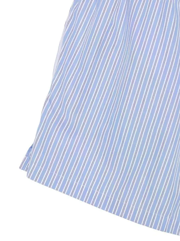 Plan C Striped Drawstring Shorts
