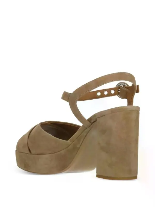JULIE DEE Suede Heeled Sandals