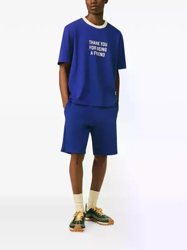 AMI Paris Cotton Embossed Shorts