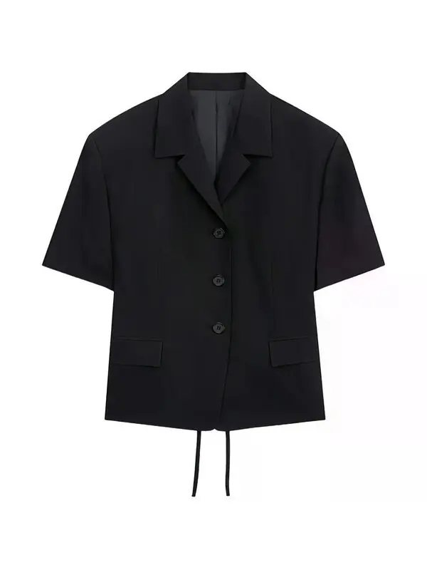 JUUN.J Lace-up Short-sleeve Jacket