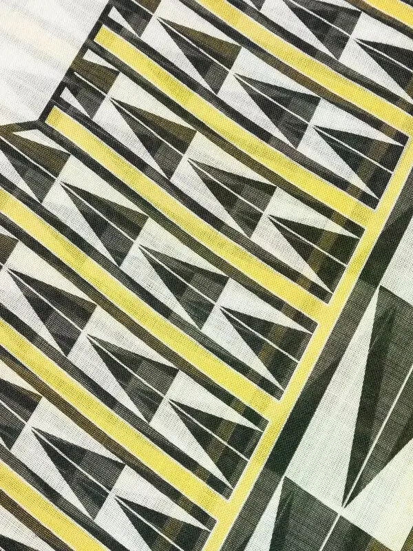 LANVIN Geometric-print Fringed Scarf