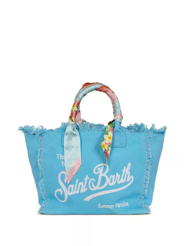 MC2 SAINT BARTH Canvas Vanity Tote Bag - Blue
