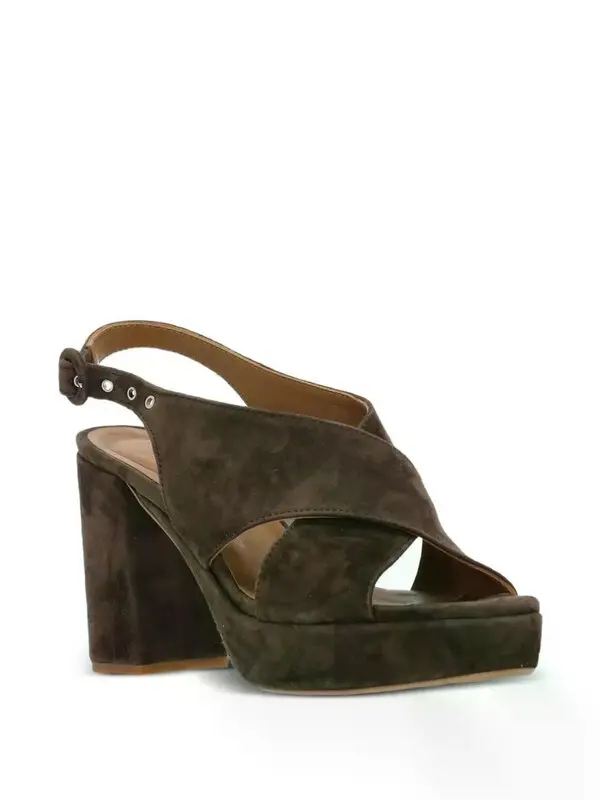 JULIE DEE Suede Heeled Sandals