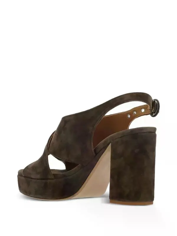 JULIE DEE Suede Heeled Sandals