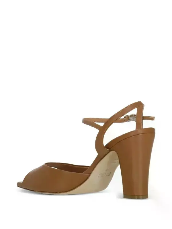 JULIE DEE Leather Heeled Sandals