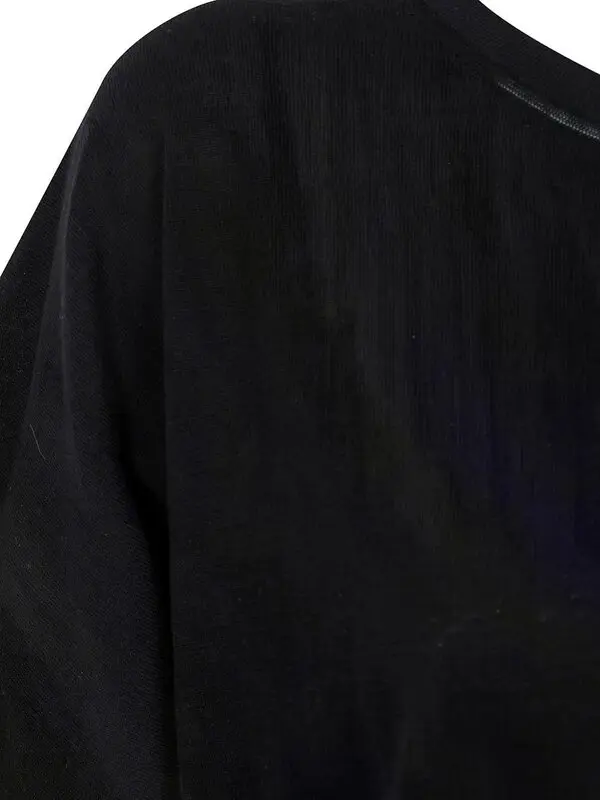 Liviana Conti Fine-knit Short-sleeved T-shirt - Black