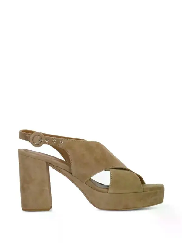JULIE DEE Suede Heeled Sandals