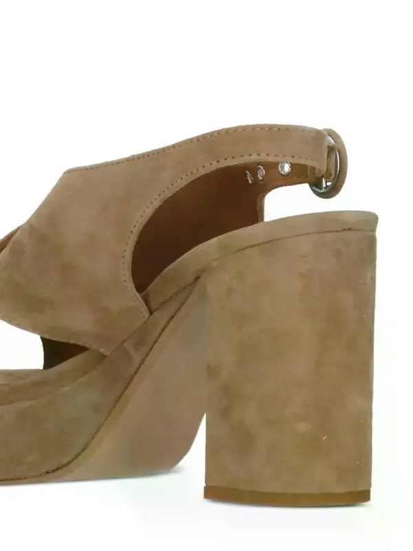 JULIE DEE Suede Heeled Sandals