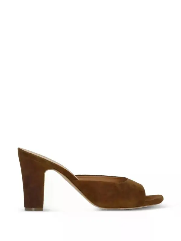 JULIE DEE Suede Block-heel Sandals