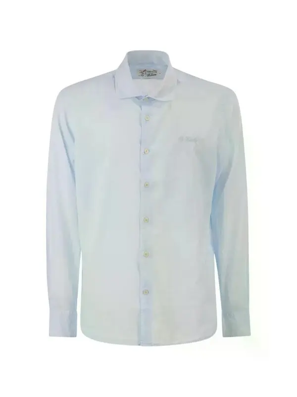 MC2 SAINT BARTH Embroidered-logo Shirt - Blue
