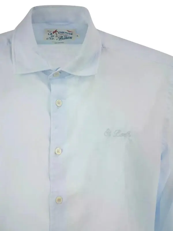 MC2 SAINT BARTH Embroidered-logo Shirt - Blue