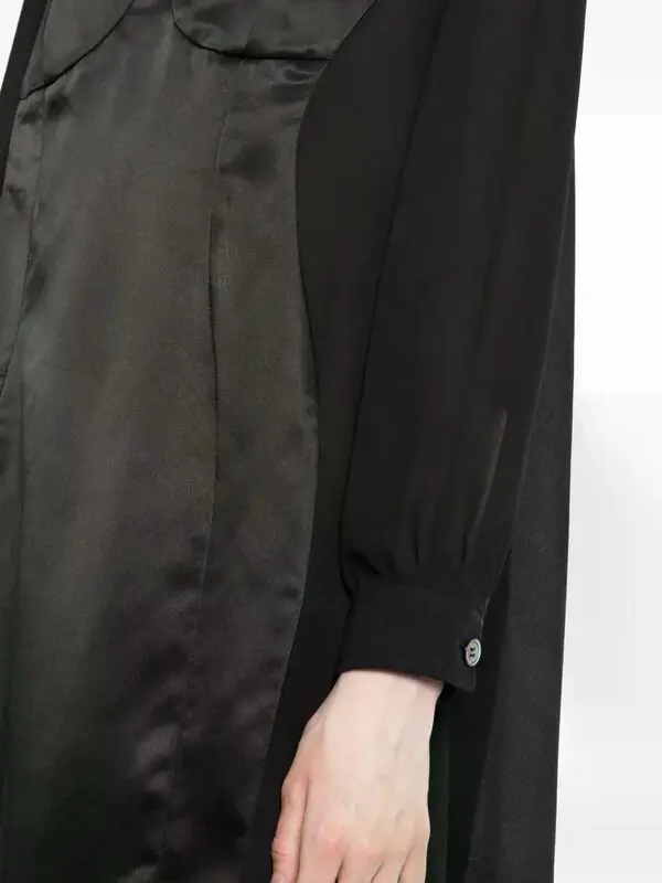 Undercover Satin-panelled Layered Dress