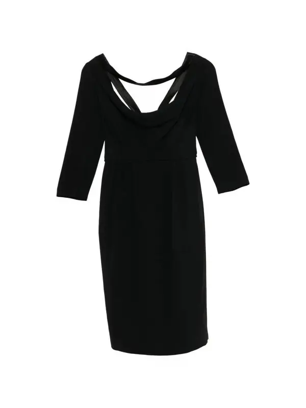 Dsquared2 Cowl Neck Three-quarter Sleeve Dress