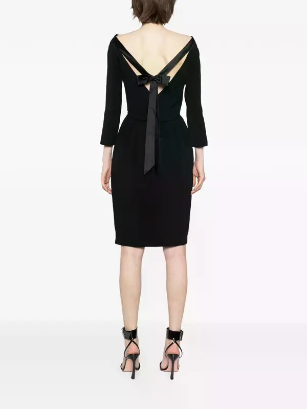 Dsquared2 Cowl Neck Three-quarter Sleeve Dress