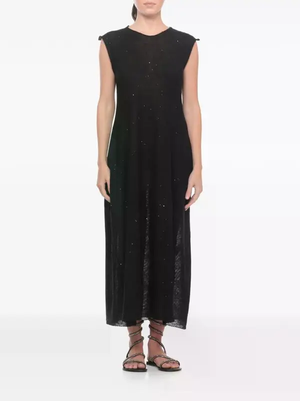 Antonelli Firenze Sleeveless Sequin Embellished Midi Dress
