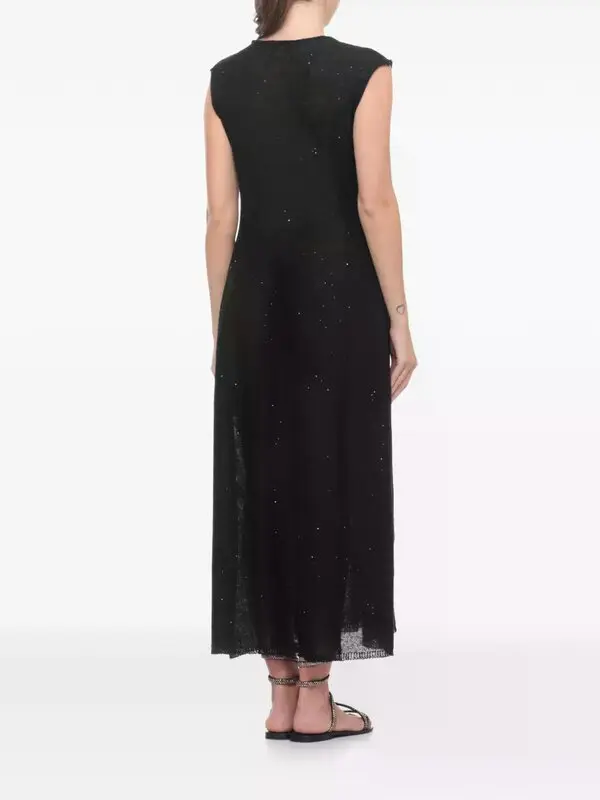 Antonelli Firenze Sleeveless Sequin Embellished Midi Dress